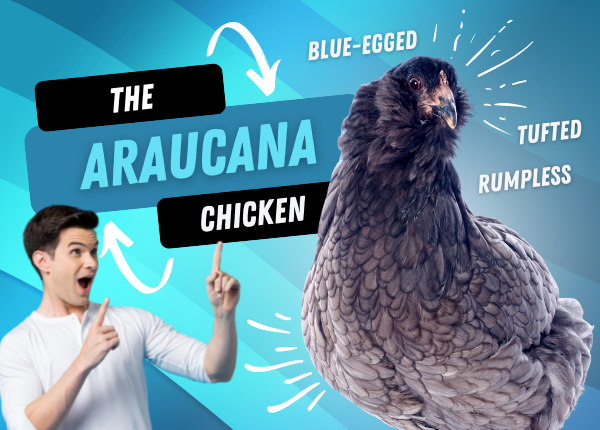 The Araucana Chicken: A Tufted, Rumpless, Rare, Blue-Egged Bonanza🪺 ...